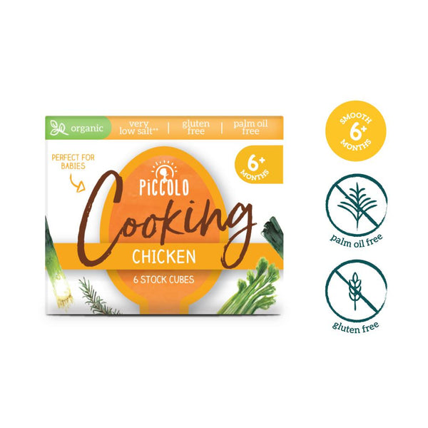 Piccolo Cooking Stock Cubes Chicken - 48g - Mighty Rabbit